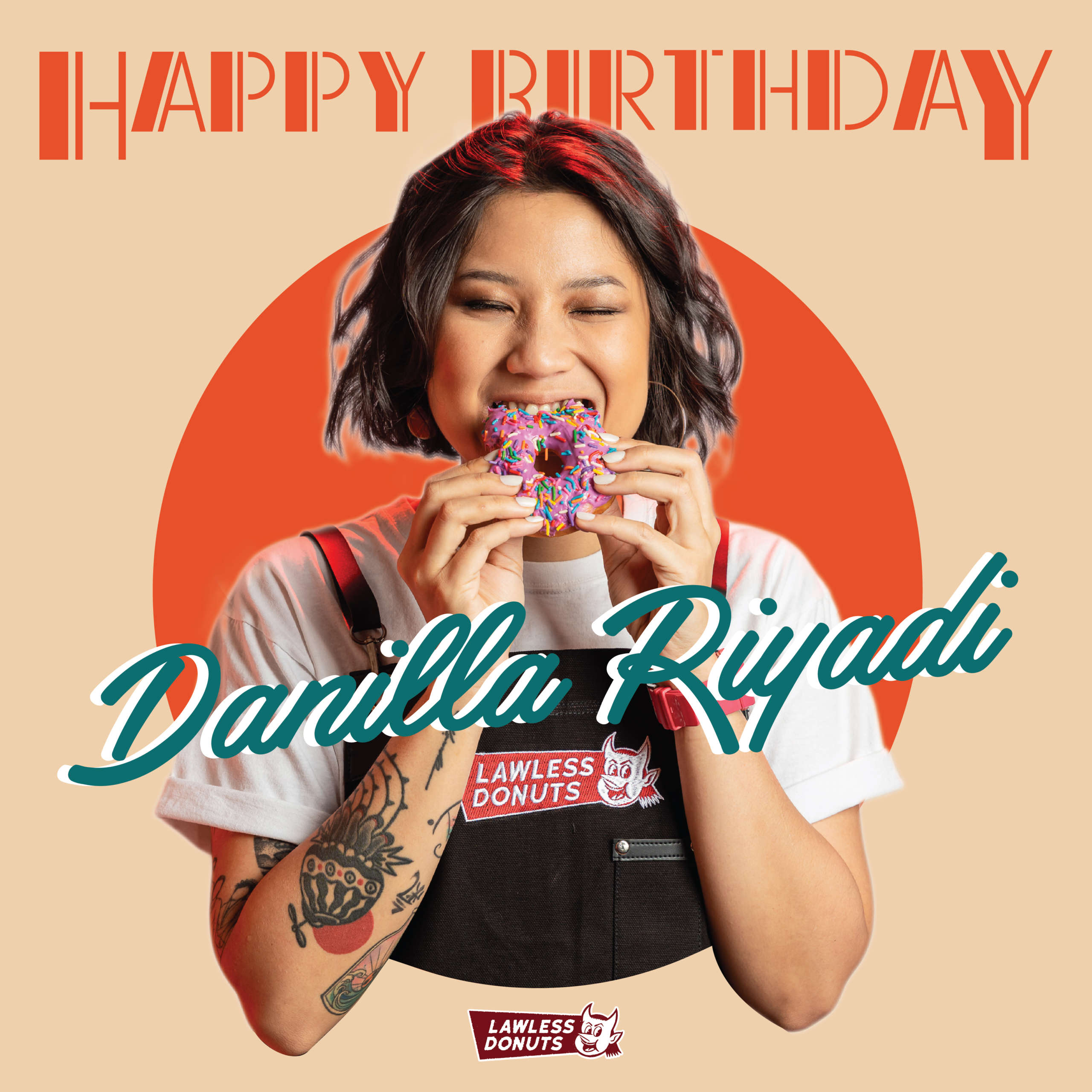 Sweet Birthday Treats Dari Lawless Donuts Untuk Danilla Riyadi ...